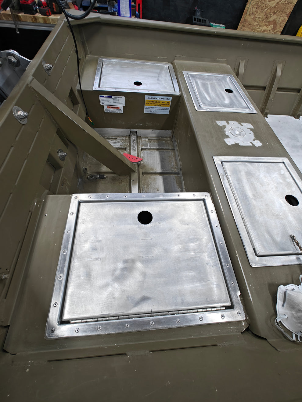 Drop in aluminum hatch lid assembly, IN STOCK STANDARD SIZES – FishOn ...